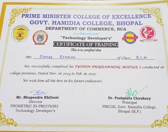 Samad ur Rehman | Developer Portfolio